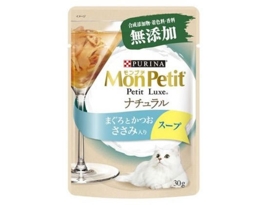 【商品説明】着色料・香料無添加、合成添加物も不使用のナチュラルパウチ。具だくさんスープでナチュラルな美味しさを。【仕様】●一般食●パウチタイプ●原材料：魚介類（かつお、まぐろ、フィッシュエキス）、ささみ、増粘多糖類【備考】※メーカーの都合に...