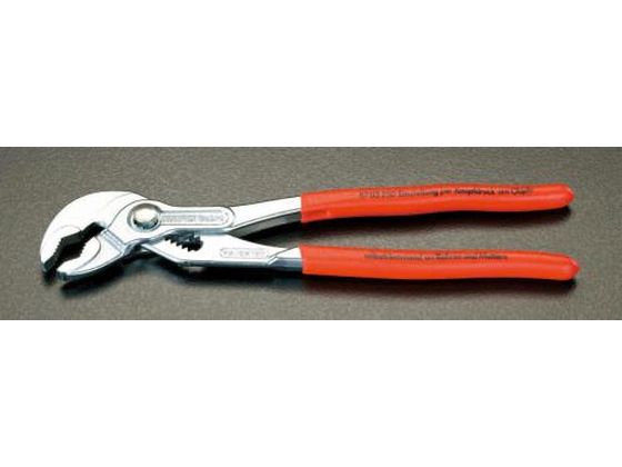 【仕様】●メーカー：KNIPEX（クニペックス）●型番：8703250●全長：250mm●最大ナット：46mm●最大開口：2”●ハンドル：プラスチックコーティング（滑り止付）●仕上げ：クロムメッキ●材質：クロームバナジウム電気鋼●調整段数：...