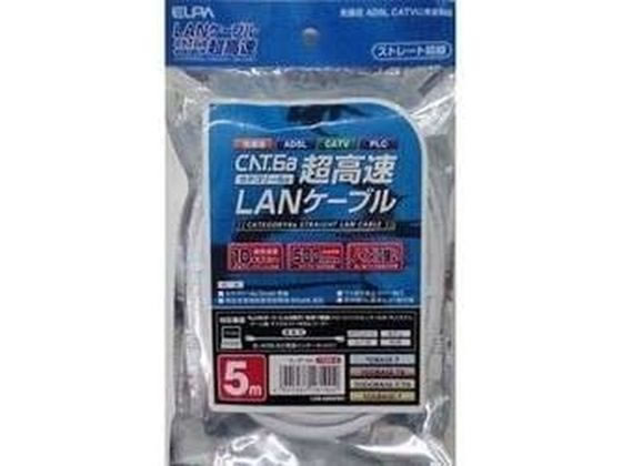 【商品説明】FTTH・ADSL・CATV対応カテゴリ6a準拠【仕様】●8極8芯用●カラー：ホワイト●ケーブル長：5m【備考】※メーカーの都合により、パッケージ・仕様等は予告なく変更になる場合がございます。【検索用キーワード】朝日電器　あさひ...