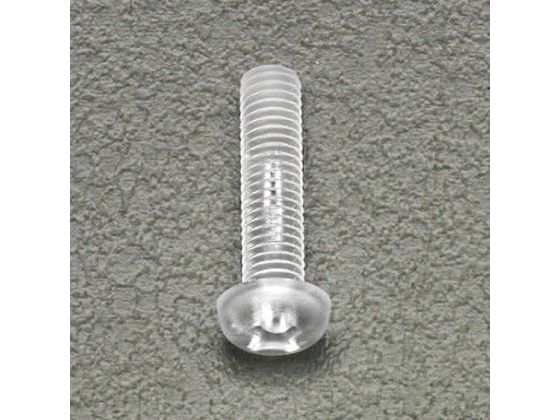 【仕様】●材質：ポリカーボネート●サイズ（A）：M4×0．7mm●ねじ長（B）：25mm●サイズ：C：2．6mm、D：7．5mm●ピッチ：0．7●入数：20個●カラー：透明●並目ねじ●耐腐蝕、絶縁性【備考】※メーカーの都合により、パッケージ...