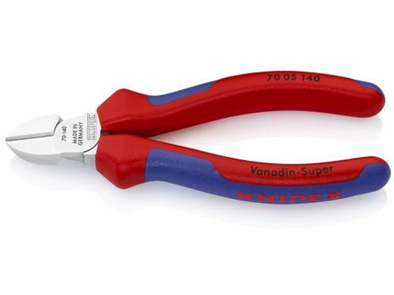 【仕様】●メーカー：KNIPEX（クニペックス）●型番：7005140●ハンドル：コンフォート●仕上げ：クロムメッキ●刃硬度：HRC62●全長（mm）：140●切断能力（mm）：軟線：4．0、中硬線：2．5、硬線：1．8【備考】※メーカーの...