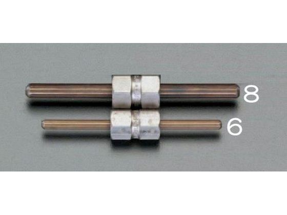 【仕様】●全長：59mm●用途：折れたボルトやヘッドが取れたボルト抜きに。●ねじによく注油して下さい。●適合ボルトサイズ：1／4”（6mm）●下穴をあけ、エキストラクタを叩き込み回すだけで、簡単に取り外すことができます。●鉄製の為、ステンレ...