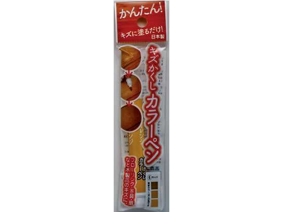 【商品説明】●木部のすりキズ補修ペン。●重ね塗りで濃さが調節できます。【仕様】●成分：染料、エタノール、活性剤入●サイズ：約160×40×12mm●カラー：オレンジ【備考】※メーカーの都合により、パッケージ・仕様等は予告なく変更になる場合が...