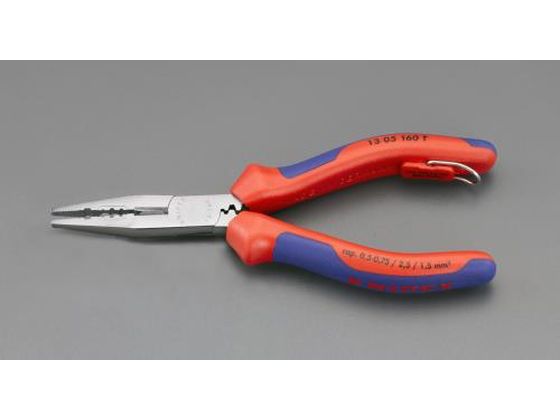 【仕様】●メーカー：KNIPEX（クニペックス）●型番：1305160T●磨き仕上げ●圧着付●皮むき能力：0．5−0．75・1．5・2．5mm2●グリップエンドにセーフティーループを取付可能な金具を設けた安全対策仕様●全長：160mm●切断...