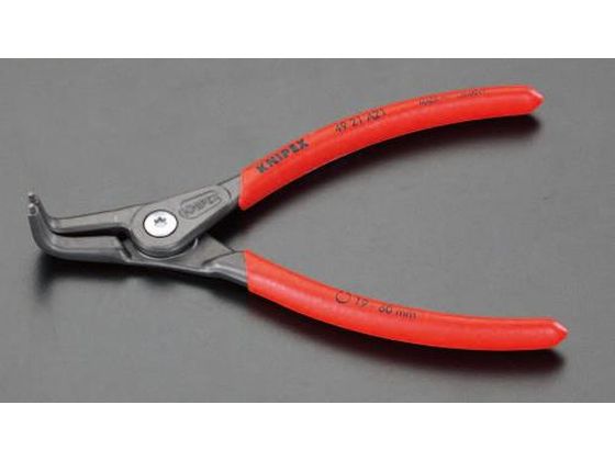 【仕様】●メーカー：KNIPEX（クニペックス）●型番：4921A11●先端：90°●リング径：10〜25mm●全長：130mm●先端径：φ1．3mm●軸用●防錆仕上げ●先端チップはリングとの接触面が広いため、リングを歪めず確実に保持します...