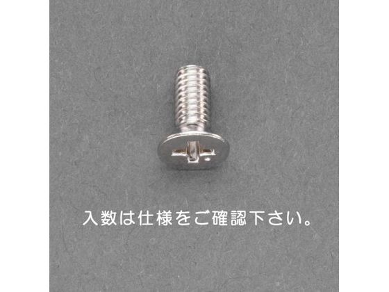 【仕様】●材質：真鍮（ニッケルメッキ）●頭形状：（＋）皿頭●全ねじ●サイズ：M2×5●ピッチ：0．4●入数：110個●並目ねじ【備考】※メーカーの都合により、パッケージ・仕様等は予告なく変更になる場合がございます。【検索用キーワード】エスコ...