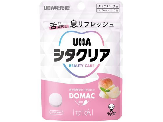 【商品説明】舌の菌研究から生まれたUHAオリジナルの口腔ケア成分「DOMAC」を配合。舌クリア、息クリアを目指す方に向けたクリアピーチ味のタブレット（ノンシュガータイプ）。【仕様】●内容量：10粒【備考】※メーカーの都合により、パッケージ・...