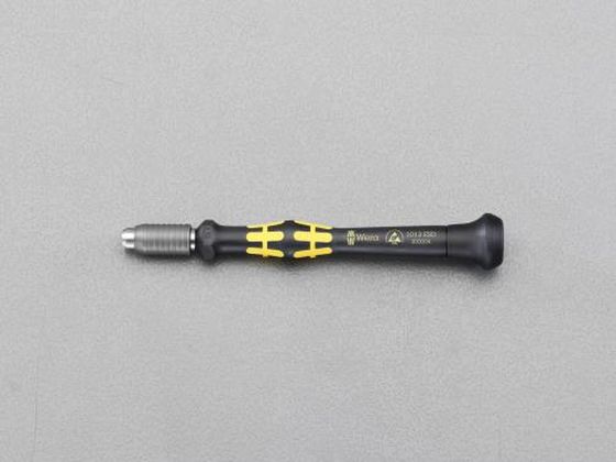 【仕様】●全長：122mm●差込：φ4mm●半月ドライバー、ハイオスドライバービットに適しています。●クイックリリース●導電性グリップの為、静電気を逃します。●EA550MS−1〜−205に適します。【備考】※メーカーの都合により、パッケー...