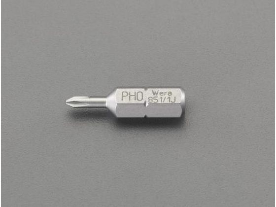 【仕様】●六角対辺：1／4”●サイズ：＃00●先端軸径：2．0mm●全長：25mm【備考】※メーカーの都合により、パッケージ・仕様等は予告なく変更になる場合がございます。【検索用キーワード】エスコ　ESCO　えすこ　#00x25mm[+]ド...