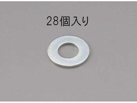 【仕様】●材質：鉄（ユニクロメッキ）●内径×外径×厚み：12×26×2．3mm●入数：28個【備考】※メーカーの都合により、パッケージ・仕様等は予告なく変更になる場合がございます。【検索用キーワード】エスコ　ESCO　えすこ　M12平ワッシ...