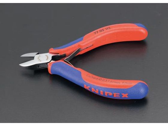 【仕様】●メーカー：KNIPEX（クニペックス）●型番：7702115●オーバル●全長：115mm●ハンドル：コンフォート●仕上げ：鏡面磨き●刃硬度：HRC62●バネ付●切断能力（mm）：軟線：0．3〜1．6、中硬線：1．2、硬線：0．5●...