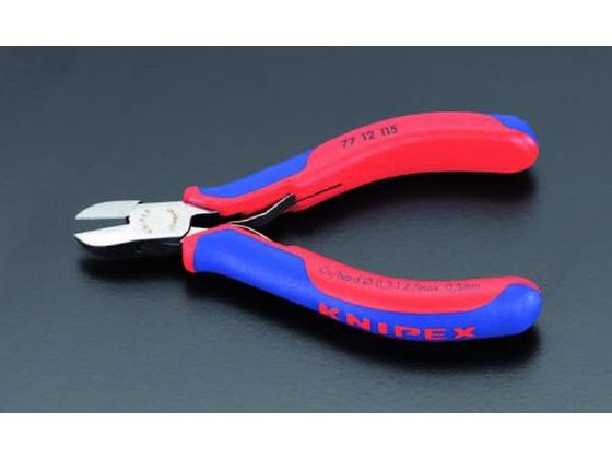 【仕様】●メーカー：KNIPEX（クニペックス）●型番：7712115●オーバル●全長：115mm●ハンドル：コンフォート●仕上げ：鏡面磨き●刃硬度：HRC62●バネ付●切断能力（mm）：軟線：0．3〜1．6、中硬線：1．2、硬線：0．5●...