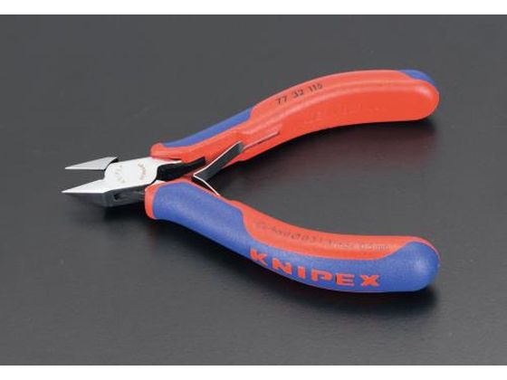 【仕様】●メーカー：KNIPEX（クニペックス）●型番：7732115●テーパー●全長：115mm●ハンドル：コンフォート●仕上げ：鏡面磨き●刃硬度：HRC62●バネ付●切断能力（mm）：軟線：0．3〜1．3、中硬線：1．2、硬線：0．5●...
