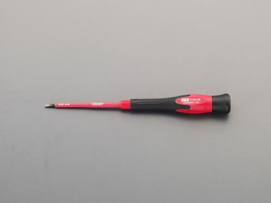 【仕様】●メーカー：兼古製作所（Anex）●型番：3590●軸長：75mm●全長：145mm●刃幅×刃厚：（−）3．0×0．4mm●1000V絶縁●絶縁耐電圧試験済み（10KV　×　10秒間の絶縁耐電圧試験を実施しています）●軸が絶縁コーテ...