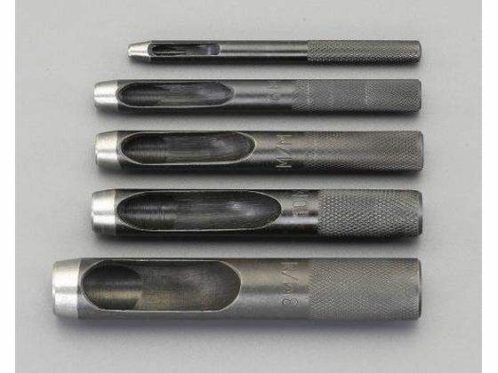 【仕様】●【セット内容】：【5本組】・3mm革ポンチ（EA576H−3A）・6mm革ポンチ（EA576H−6A）・8mm革ポンチ（EA576H−8A）・10mm革ポンチ（EA576H−10A）・13mm革ポンチ（EA576H−13A）●材質...