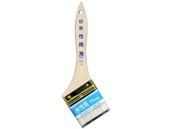 【商品説明】●ご家庭での手軽な塗装に。●金巻タイプのハケでご家庭での手軽な塗装に最適です。●【用途】最適な塗料：水性塗料。【仕様】●サイズ：70mm●毛丈：45mm●重量：40g●材質：山羊毛・化学繊維の混毛【備考】※メーカーの都合により、...