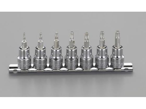【仕様】●【セット内容】：7本組み●差込角：3／8”●全長：50mm●サイズ：T10・T15・T20・T25・T27・T30・T40【備考】※メーカーの都合により、パッケージ・仕様等は予告なく変更になる場合がございます。【検索用キーワード】...