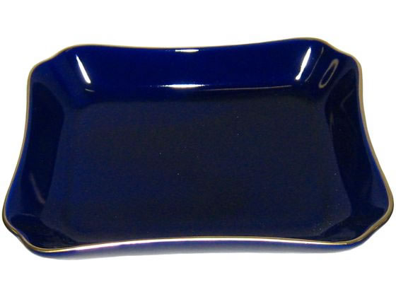 【仕様】●外寸：120×100×H22mm●材質：磁器●金フチ【備考】※メーカーの都合により、パッケージ・仕様等は予告なく変更になる場合がございます。【検索用キーワード】江部松商事株式会社　江部松商事　フリートレー　スクエア　L　ルリ（12...