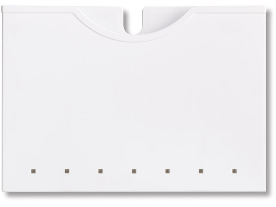 【商品説明】つまみ口が開いて取り出しスムーズ取り出しやすいゆったり設計A4クリアファイルごと入りますマグネット2枚付【仕様】●色：ホワイト●サイズ：幅223×奥行24×高さ315mm●材質：本体／ポリプロピレン、マグネット／異方性フェライト...