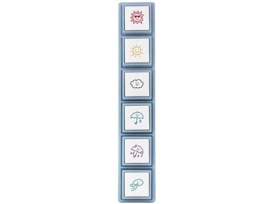 【商品説明】ボタン型（プッシュ式）の連結スタンプ。ボタンを取り外すことが可能になりました。6個のボタン型スタンプが枠に「カチッ」とはめてあり、スタンプがはずれてバラバラにならないように、透明のケースに入っています。使い方：1、透明ケースから...