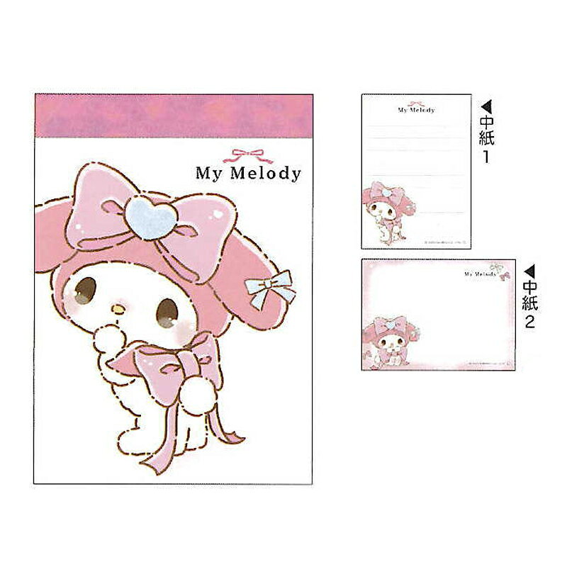 オシャレにリボンを決めたポーズがかわいいデザインのカミオジャパンオリジナルステーショナリーです。●サイズ：W63&times;H88&times;D7mm●内容：2柄各35枚