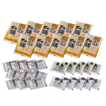 小麦の生産高全国2位の福岡県が5年の歳月を掛けて開発したラーメン専用小麦「ラー麦」を100％使用した麺に化学調味料、合成保存料を添加してないあごだし醤油と岩塩の2種のスープをセットしました。コシのある食感と滑らかなのど越し、淡黄で明るい麺が...