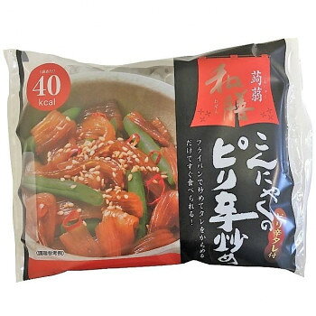 ピリ辛タレがクセになる!!フライパンで炒めてタレをからめるだけですぐ食べられる!!簡単調理でヘルシー♪内容量1食あたり180g(こんにゃく150g、添付たれ30g)サイズ個装サイズ：12.5×3×30cm重量個装重量：230g仕様賞味期間：...