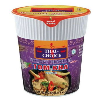タイの人気スープ、チキントムカー風味のタイ風ヌードルです。※本製品はくるみ、落花生、カシューナッツ、くるみ、ごま、大豆を加工する施設で製造されております。内容量60g(めん55g)サイズ個装サイズ：27.5×35×13cm重量個装重量：14...