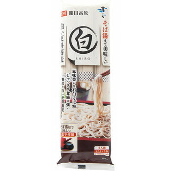 蕎麦の実の殻部分を取り除き、石臼挽きで内側の実の部分を挽いた繊細で上品なのど越しのそばです。「更科そば」とも言われています。※送り先により、配達日時指定不可の場合がございます。【製造者】株式会社　霧しな〒397-0302 長野県木曽郡木曽町...