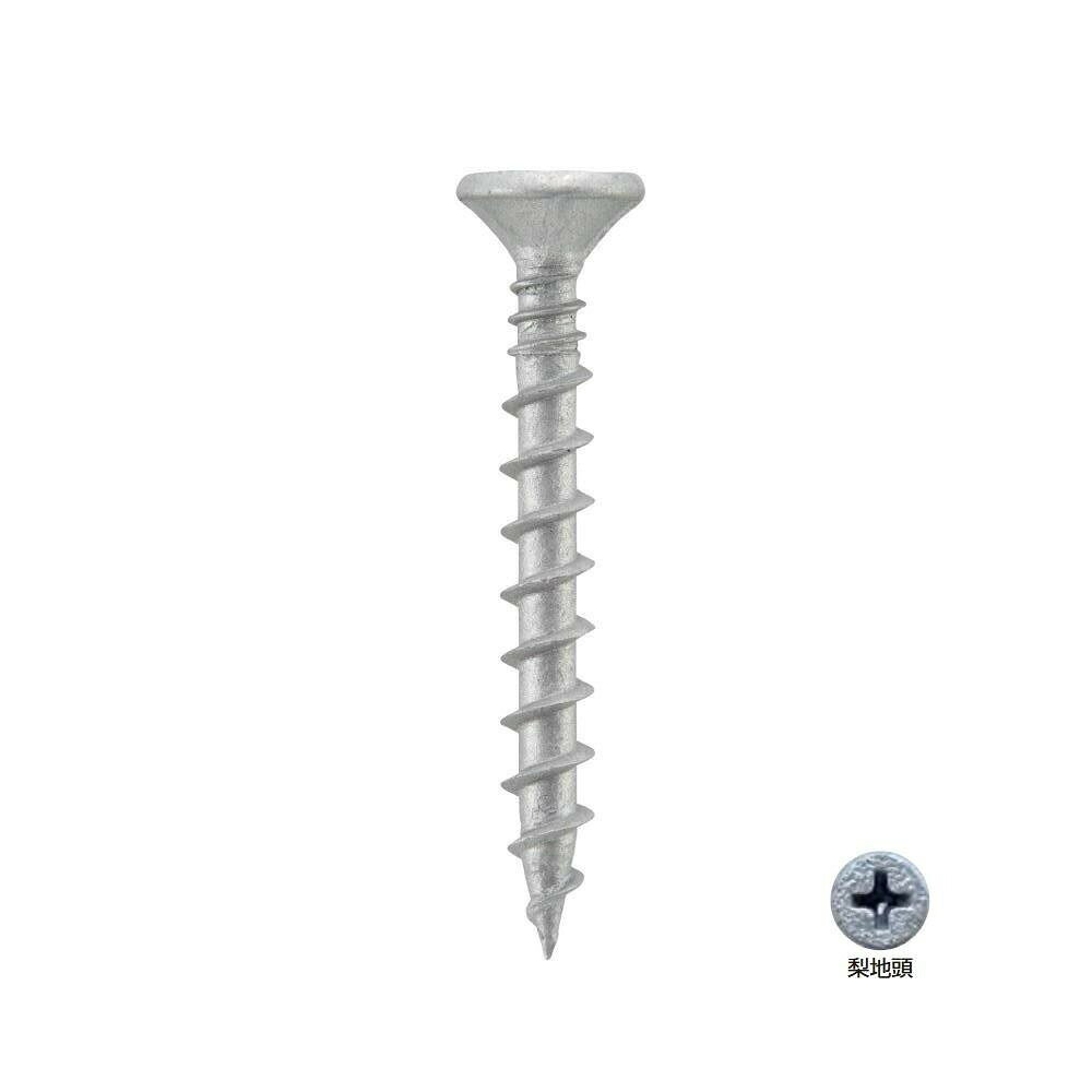 頭部は梨地仕上げ。合板の施工にこの一本!サイズよび径:3.8mm×全長(ねじ部):50mm(42mm)、頭径:7.5mm個装サイズ：8.3×13.3×9.0cm重量個装重量：1430g素材・材質鉄仕様色目:グレー生産国中国コンパネビス350...