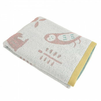 北欧アニマル柄がかわいい無撚糸タオルです。サイズ約60×120cm個装サイズ：30.0×20.0×3.0cm重量個装重量：200g素材・材質綿100%仕様洗濯機洗い可(洗濯ネット使用)手洗い可タンブル乾燥不可生産国中国fk094igrjs