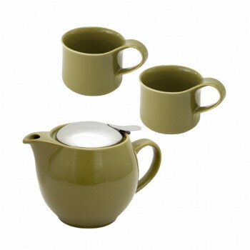 2〜3人用に使いやすい大きさで、一人暮らしからファミリーまで幅広く使えるティーポットと、カフェマグスモールサイズのギフトセットです。マグカップは容量200ccとコンパクトなので、ティーカップとしてもコーヒーカップとしてもちょうどいい大きさで...