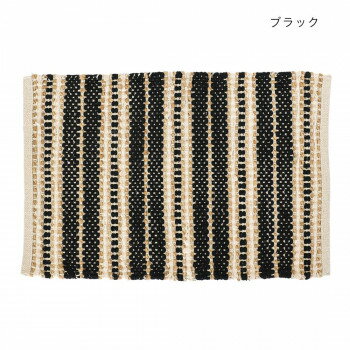 異なる厚みや素材のコットン生地とジュートが組み合わさり、でこぼことした質感が魅力です。どんなお部屋にも馴染むナチュラルなマットです。サイズ約60×40cm個装サイズ：30×20×10cm重量個装重量：750g素材・材質綿60%、ジュート30...