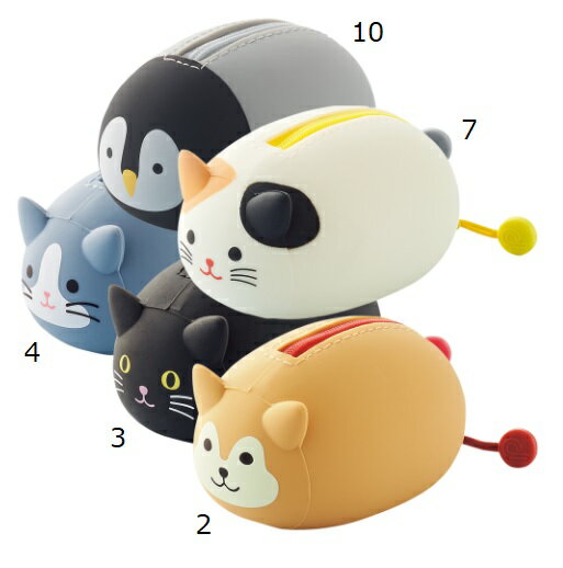 ●幅・奥行・高さ：98mm×65mm×55mm ●本体：シリコーンゴム A-7780-2(シバイヌ),A-7780-3(クロネコ),A-7780-4(ハチワレネコ),A-7780-7(ミケネコ),A-7780-10(ペンギン)●リヒトラブ人...