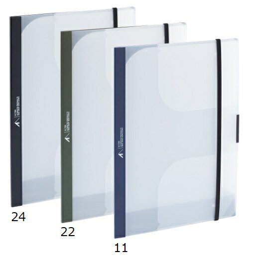 ●幅・奥行・高さ：240mm×5mm×320mm ●材質：本体／ポリプロピレン F-7770-11(ネイビー),F-7770-22(オリーブ),F-7770-24(ブラック)●リヒトラブからALTNAシリーズの書類が見やすく自立する薄型ホル...