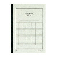 ●サイズ：6号（セミB5） ●罫内容：縦罫6本 ●行数：35行 ●枚数：40枚 ●再生材配合率：中紙/古紙パルプ配合率70%、表紙/古紙パルプ配合率70% ●中紙：上質紙（古紙パルプ配合） ●製本様式：無線とじ ●寸法：タテ252×ヨコ17...