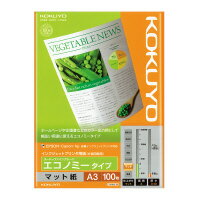 ●サイズ：A3 ●タテ・ヨコ：420・297 ●枚数：100枚 ●紙厚：86g/m2・0.10mm ●片面印刷用紙 ●白色度85%程度（ISO） メーカー希望小売価格はメーカーカタログに基づいて掲載しています●企画書などの簡易用途に／企画書...