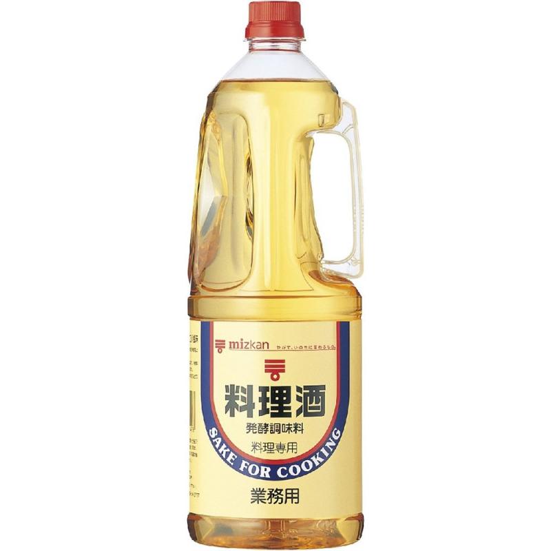 ミツカン 料理酒 (ペットボトル) 1.8L内容量:1.8L原材料:米、水あめ、アルコール、食塩、米こうじ、クエン酸商品サイズ(高さx奥行x幅):107mmx325mmx107mm