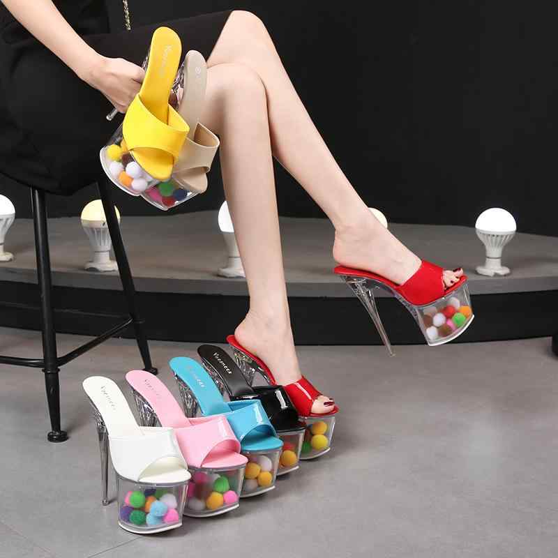 サンダル レディース 防水 厚底 超ハイヒール 17cm ピンヒール ラメ グリッター 欧美 セクシー ポインテッドトゥ 白 赤 黒 ピンク系 水色 ヌードカラー・カラー: 白, 红色, 黒色, ピンク, 浅藍色, 裸色・サイズ: 34, ...