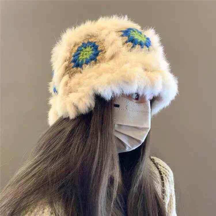 帽子 レディース 秋冬 かわいい ニット帽 毛糸 防寒 保温 獅子 虎 手編み 小顔効果 ウール ピンク系・カテゴリ: 毛绒帽・適合シーズン: 冬・帽子の種類: ラウンドトップ・つばのタイプ: ワイドブリム・カラー: ピンク, 粉花ホワイト...