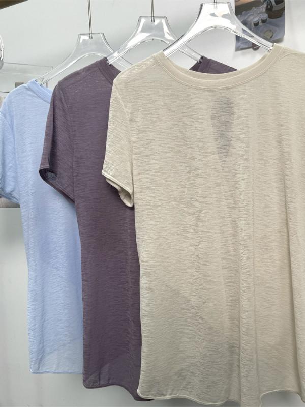 ヨガウェア レディース ヨガTシャツ 竹節紗 スポーツトップス トレーニングウェア 接触冷感 吸湿速乾 美背 ランニング フィットネス 半袖