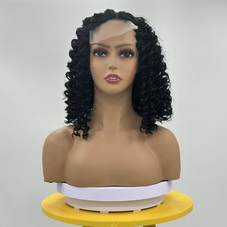 ウィッグ ショート 黒髪 レディース アフリカ風 巻き髪 エクステ 女性用 かつら 中分け ブラック ダークブラウン ライトブラウン ワインレッド 高温耐熱