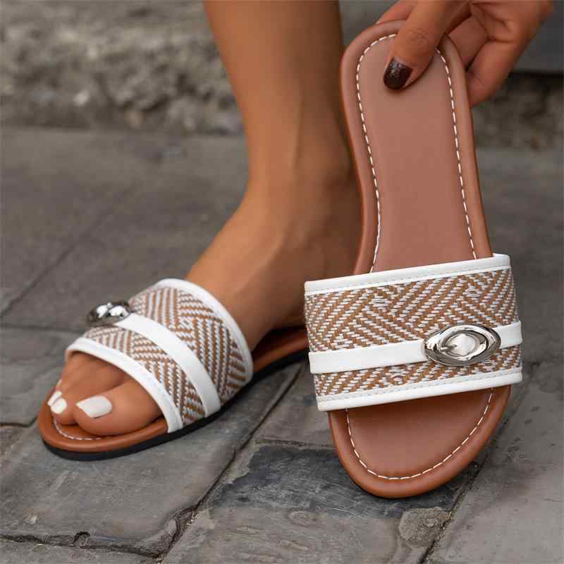 サンダル レディース 大きいサイズ 格子柄 フラット ぺたんこ ビーチサンダル カジュアル 普段使い 森ガール 透気性 ベージュ系
