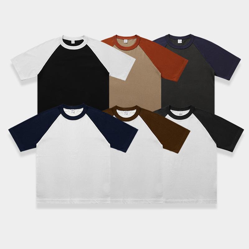 Tシャツ 男性用 春夏 コットン オーバーサイズ ドロップショルダー 切り替え 配色 クルーネック 学生 ヘビーウェイト トップス・スタイル: 国潮・主な素材: 綿100%・ネックライン: クルーネック・袖丈: 半袖・カラー展開: ホワイト...