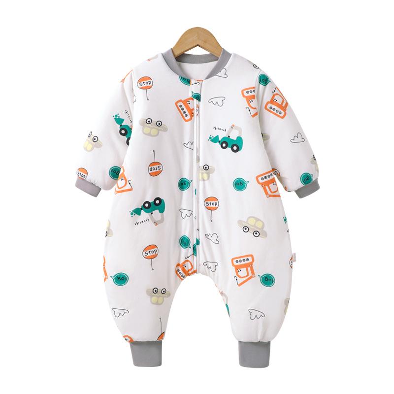 ベビー服 秋冬用カバーオール 厚手コットン 男女兼用 赤ちゃん連体服 長袖ロンパース ベビーウェア 80cm 90cm 100cm 110cm かわいい小熊 恐竜 兎 象 自動車 鹿 熊猫 鴨