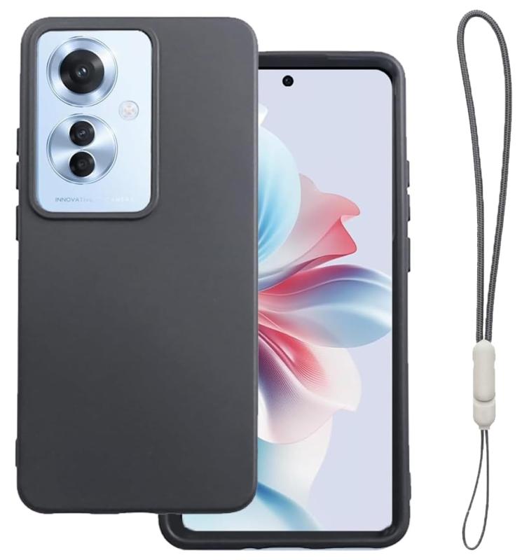 For OPPO Reno 11A ケース カバー【BAOLINTX】OPPO Reno11 A ケース 耐衝撃 TPU素材 薄型軽量 柔軟 指紋防止 擦り傷防止 レンズ保護 着脱簡単 OPPO Reno 11 A 用 ケース（ブラック）対...