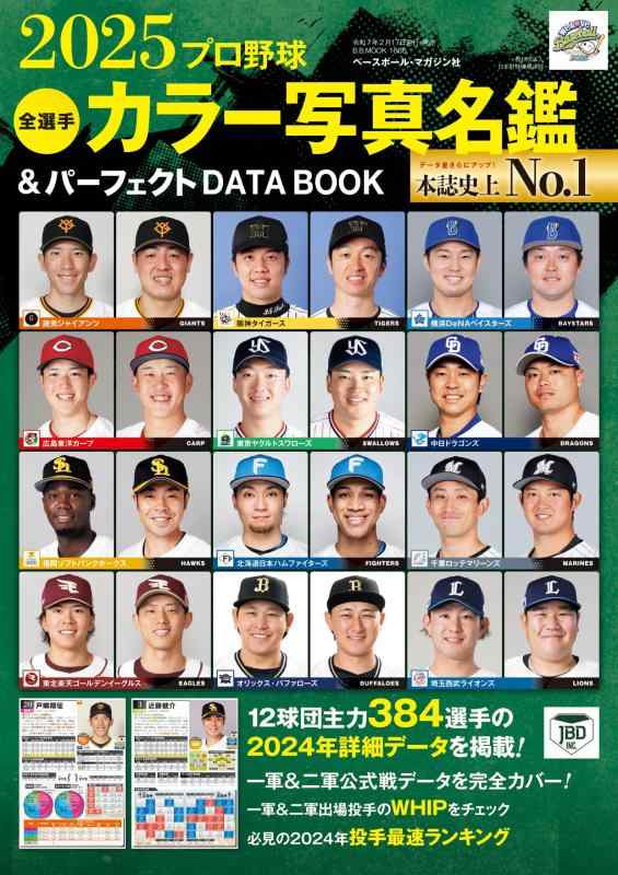2025プロ野球全選手カラー写真名鑑&amp;パーフェクトDATA BOOK(B.B.MOOK 1666)【 ご注文確定のタイミングについて 】 商品は他サイトでも販売しているため、在庫反映にタイムラグが生じる場合がございます。入れ違いで完...