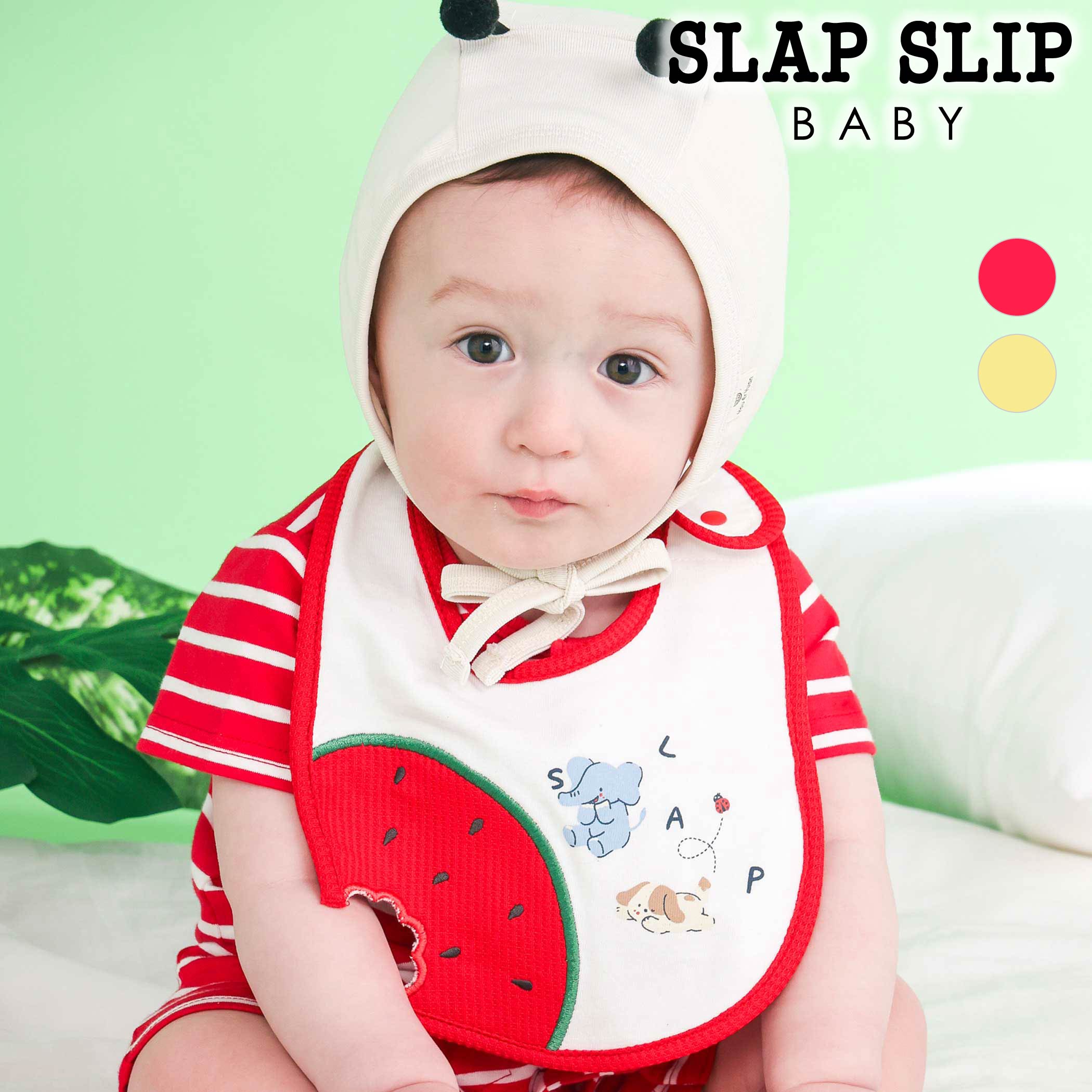 商品名 SLAP SLIP BABY【お揃い】かじられフルーツモチーフ天竺スタイベビー 商品番号 1834-83063 商品説明 -26SS-モチーフの果物がかじられたようなデザインの男の子ベビー用スタイ。■デザイン思わずくすっと笑顔になる...