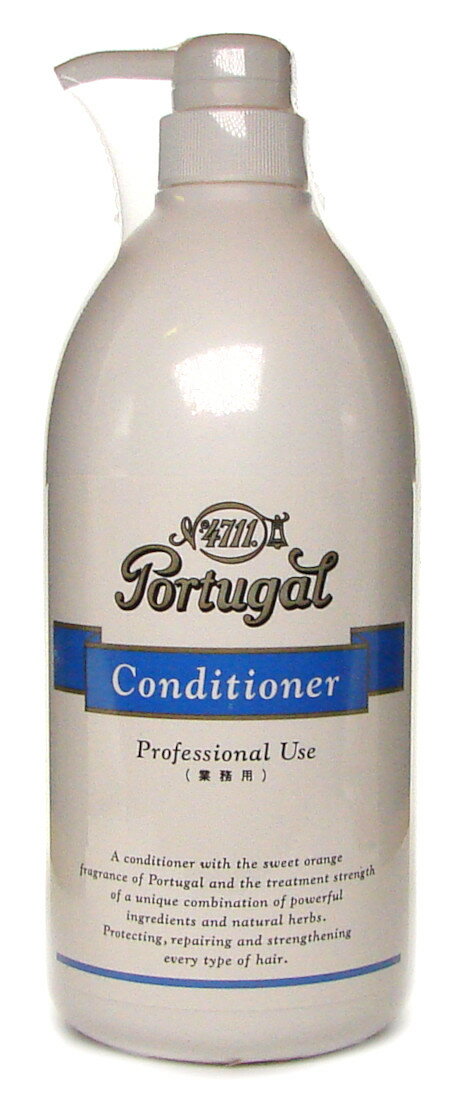 商品情報 商品名 4711 ポーチュガル コンディショナー 内容量1000ml 配合成分 水、セテアリルアルコール、パンテノール、加水分解コムギタンパク、ホホバ油、ローズマリーエキス、セージエキス、セイヨウノコギリソウエキス、スギナエキス、...