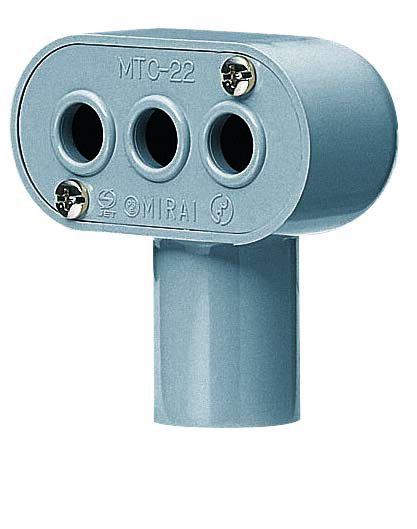 品番：MTC−42 品名：ターミナルキャップ 色　：グレー メーカー：未来工業 ●ビニル電線管付属品 ●適合管→VE42（寸法は画像でご確認ください。） 【注意】 ◆1枚目の画像はベージュ色です。こちらの商品は色見本を参考にして下さい。